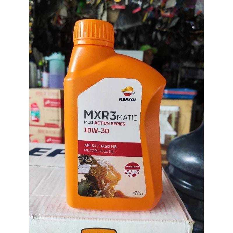 Jual Oli Mesin Repsol MXR3 MATIC 10W-30 20W-40 800ml Original Resmi ...