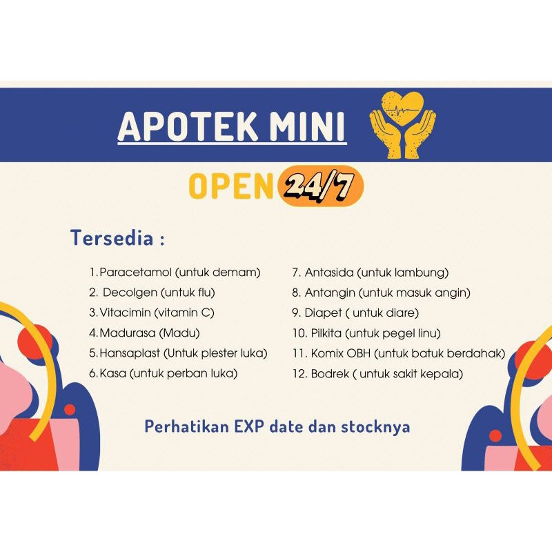 Jual APOTEK MINI READY STOCK GIFT BUAT PACAR HEALTHY HAMPERS VITAMIN ...