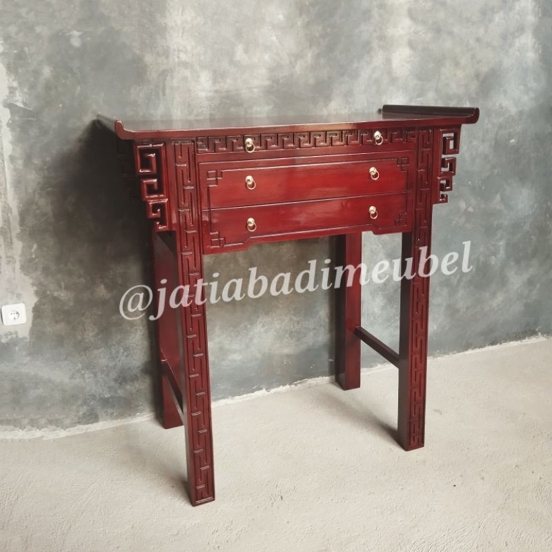 Jual Meja Altar Meja Sembahyang Meja Leluhur Minimalis Ukir Kayu Jati ...