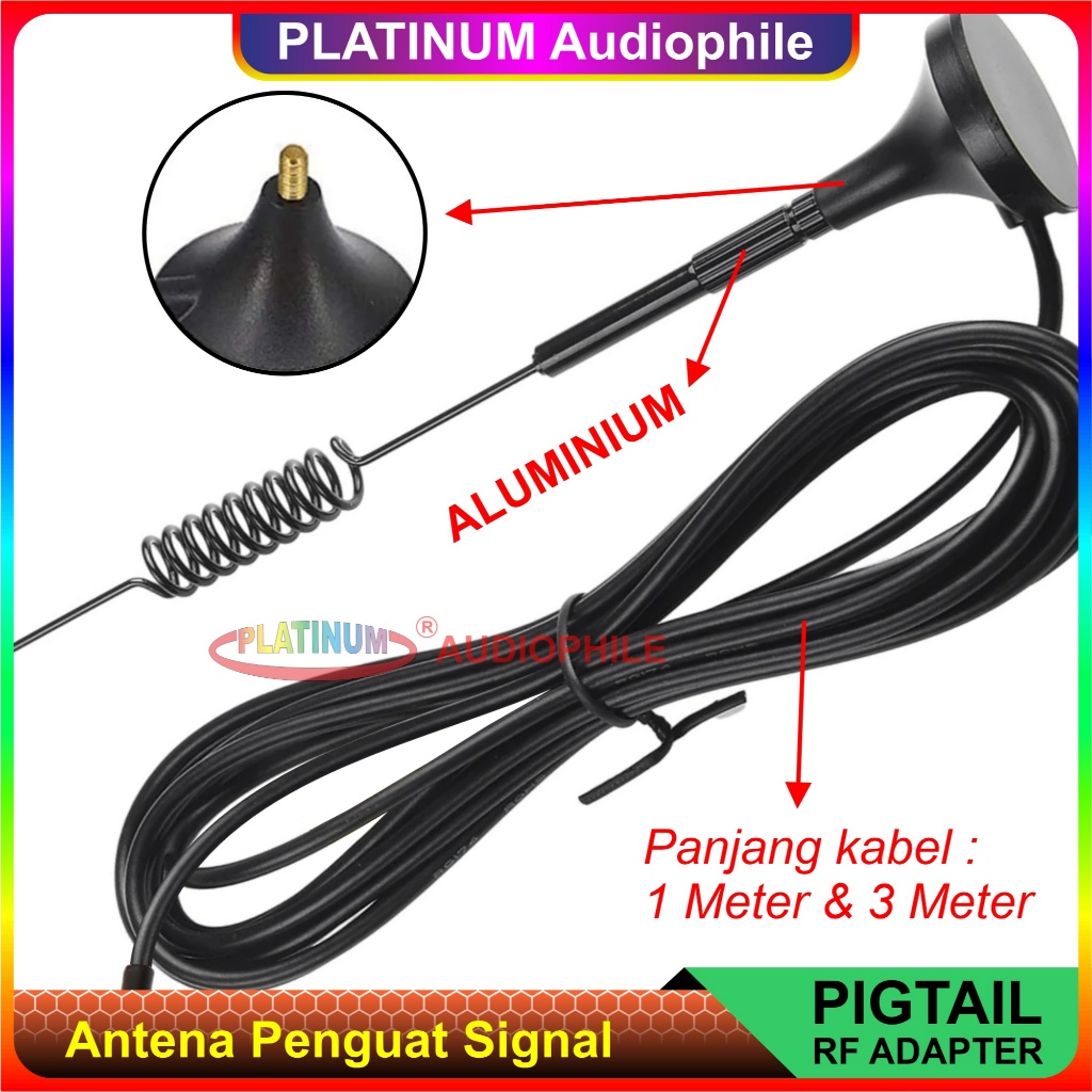 Jual Antena Pigtail RPSMA MALE Modem Router Wifi Penguat Signal MiFi RF ...