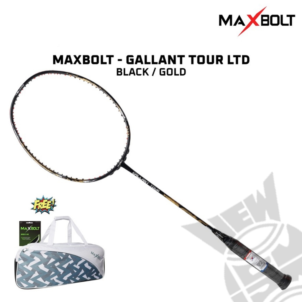 Jual Raket Badminton Maxbolt Gallant Tour LTD Dragon Edition Black Gold ...