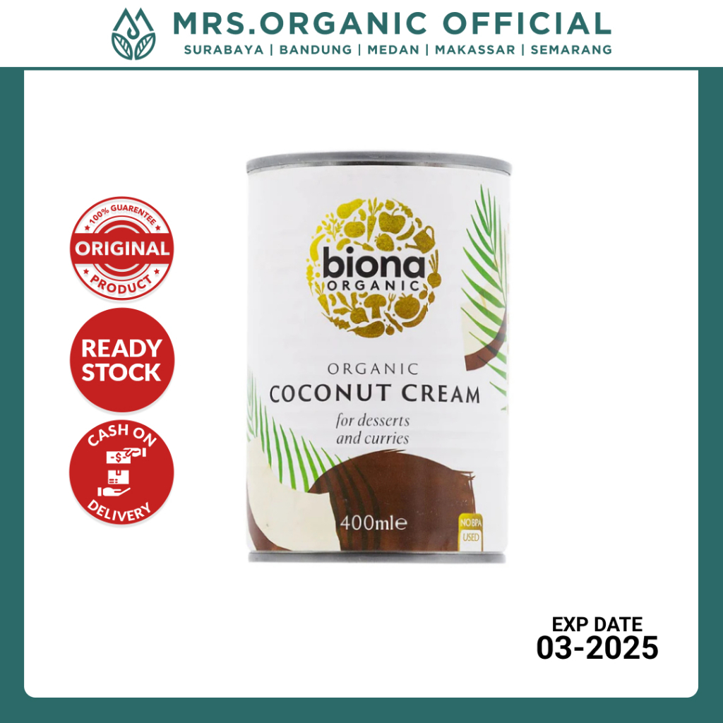 Jual Krim Kelapa Santan Kental Organik Biona Organic Coconut Cream ...