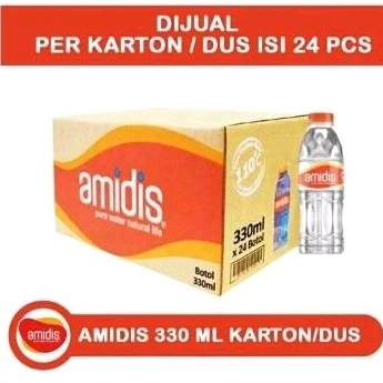 Jual AIR MINERAL AMIDIS 330ML (1 DUS ISI 24 BOTOL) | Shopee Indonesia