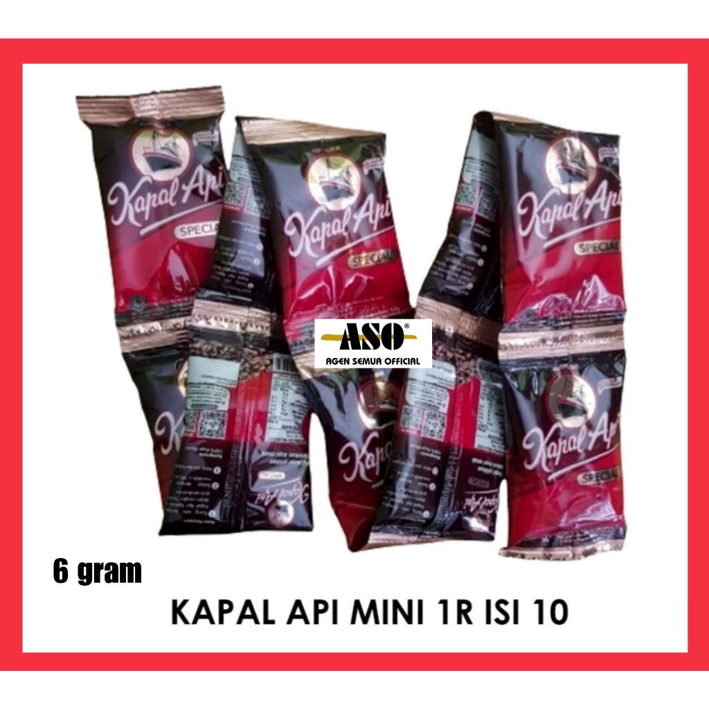 Jual KOPI KAPAL API 6gr MINI SPECIAL RENCENG ISI ( ISI 10 ) PROMO ...