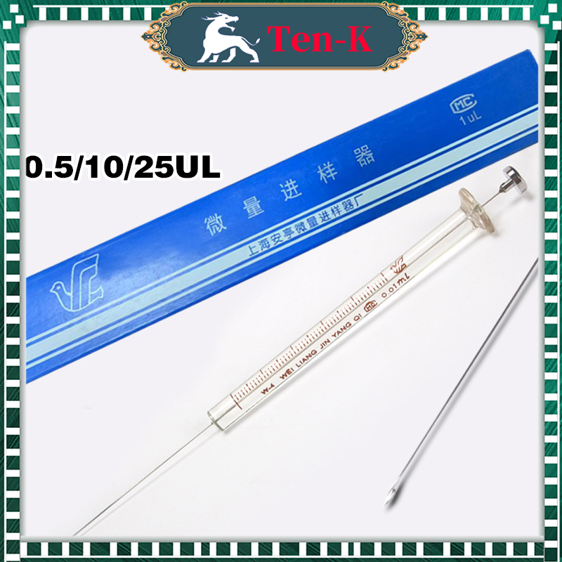 Jual Microliter Syringes Injector Glass 0.5 / 10 / 25 ul Lab For Gas ...