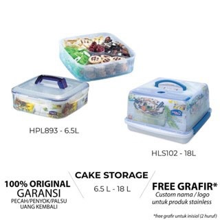 Jual Original LocknLock Cake Storage HPL893 6.L HLS102 18L LocknLock ...