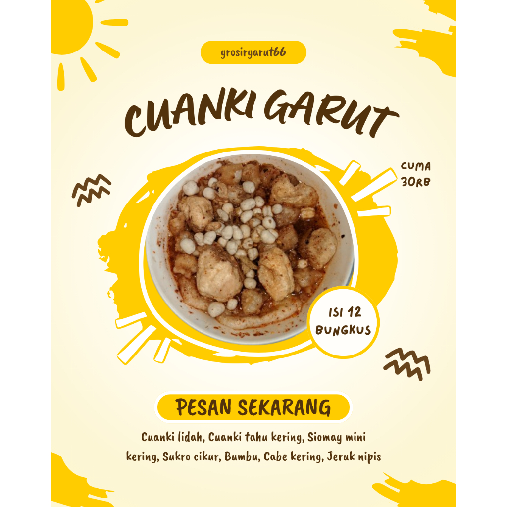Jual PROMO Cuanki Murah / Cuanki Paketan / Cuanki Garut / Cuanki Isi 12 ...