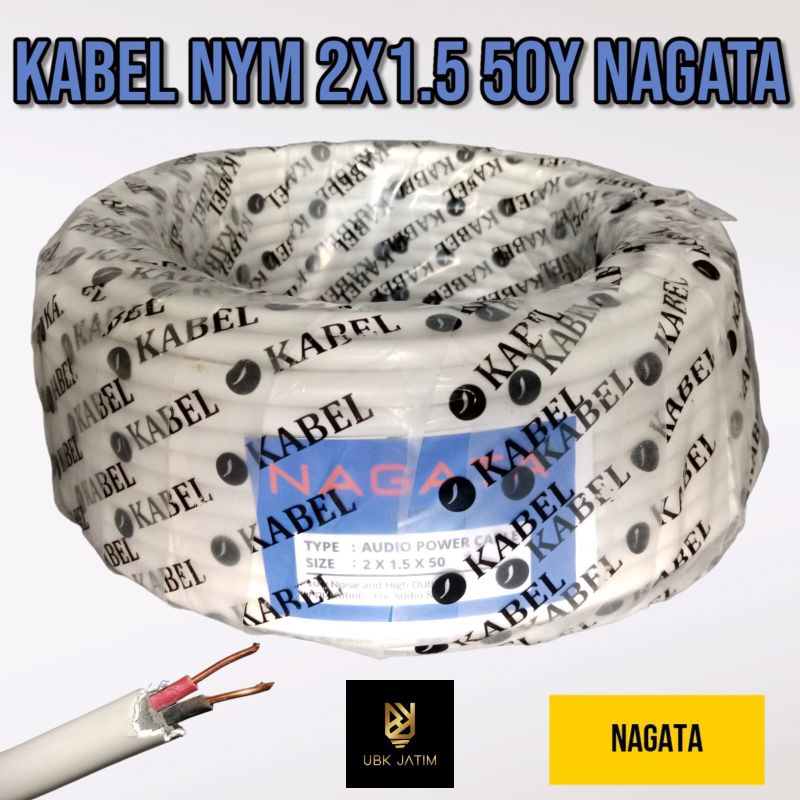 Jual KABEL NYM ENGKEL 2x1,5 50Y NAGATA | Shopee Indonesia