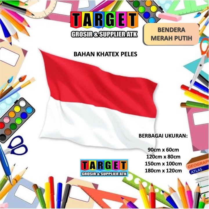 Jual BENDERA MERAH PUTIH / BENDERA MERAH PUTIH BAHAN KHATEX MURAH ...