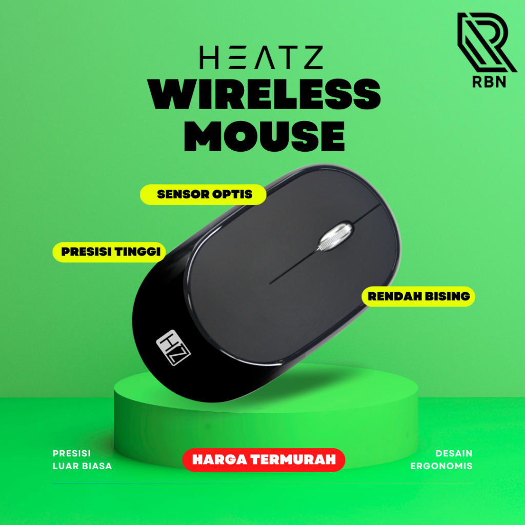 Jual Mouse Wireless HEATZ ZM01 2.4Ghz 1600 DPI High Precision ORIGINAL ...
