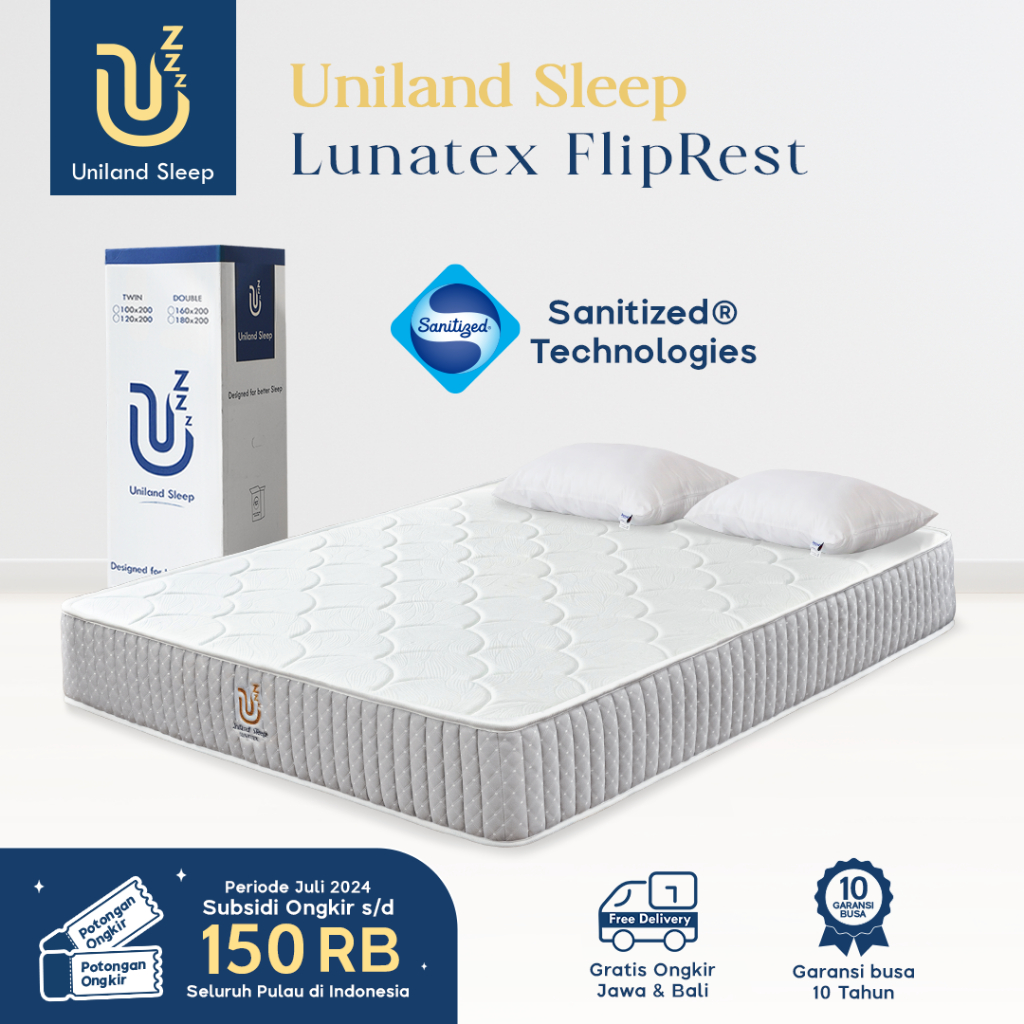 Jual Uniland Sleep 160x200 / Queen Size / Ukuran No 2 / Kasur Busa ...