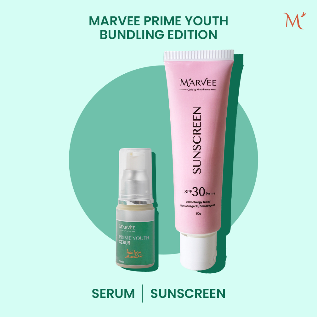 Jual MARVEE PRIME YOUTH BUNDLING EDITION [SUNSCREEN & SERUM] | Shopee ...