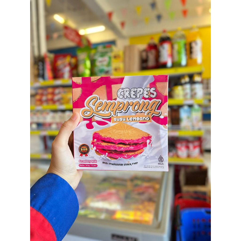 Jual CREPES Semprong Susu Lembang All Varian (12pcs) | Shopee Indonesia