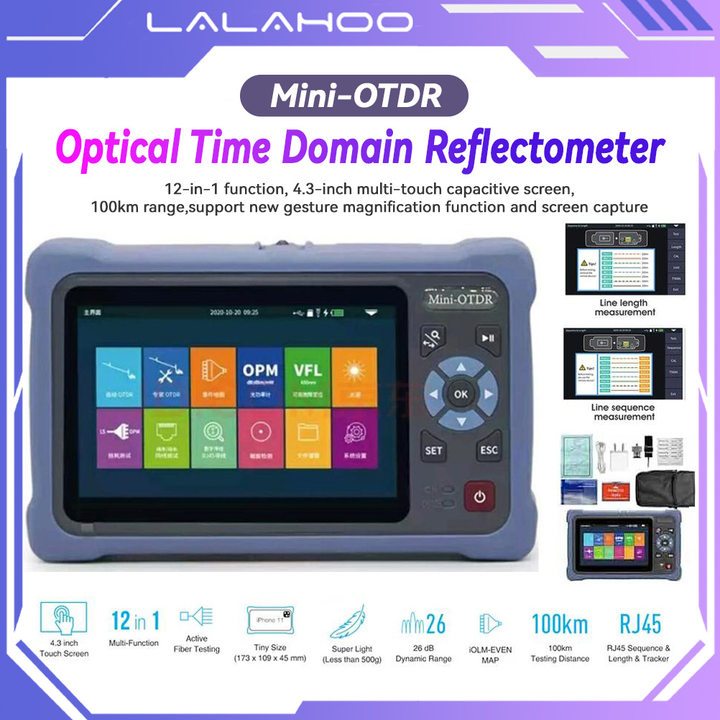 Jual ⚡Garansi 1 tahun⚡100% ORI NOVKER OTDR MINI NK4000D SMART OTDR 1310 ...