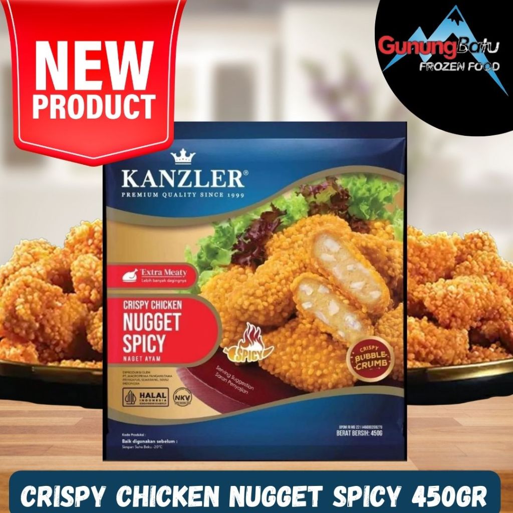 Jual BARU!! KANZLER CRISPY CHICKEN NUGGET SPICY 450GR (NAGET AYAM ...