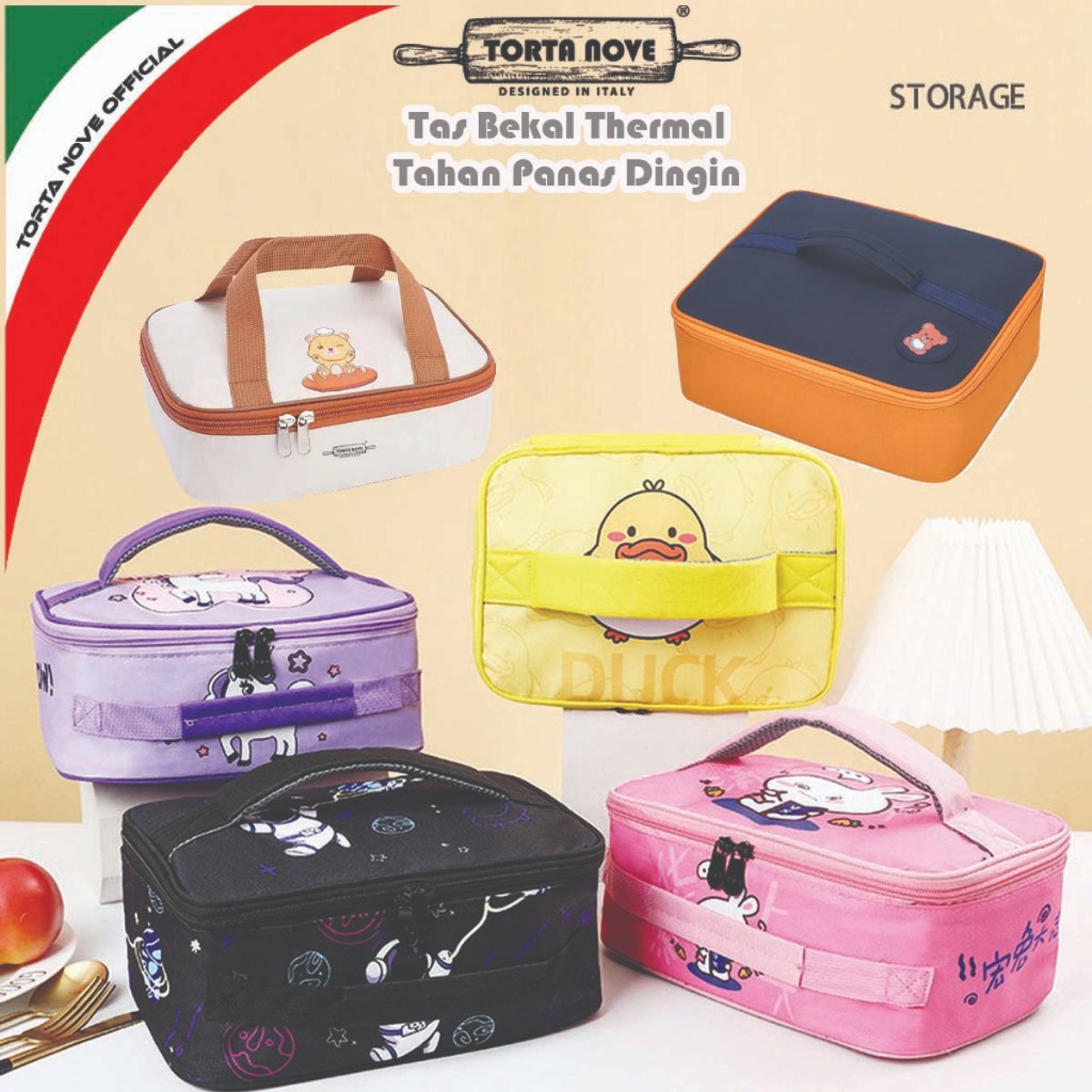 Jual Tas Bekal makanan PERSEGI PANJANG jumbo Tas kotak makan anak tahan ...