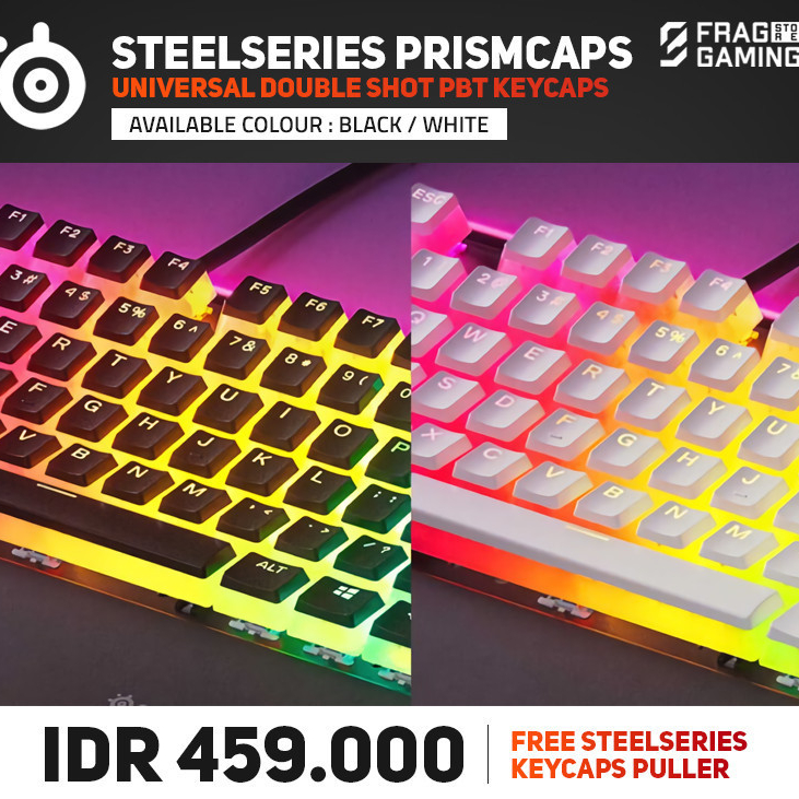 Jual Steelseries PRISMCAPS Universal Double Shot PBT Keycaps for ...