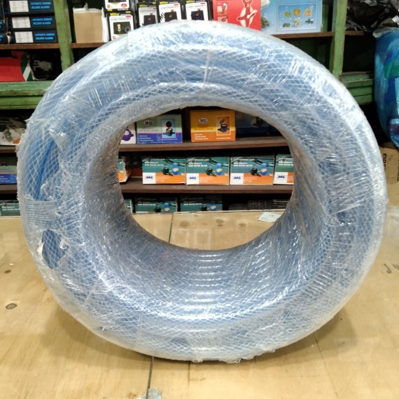 Jual SELANG AIR KRISTAL BENING 1/2 INCI HARGA PERMETER - SELANG CUCI MOTOR SERAT BENANG ELASTIS ...