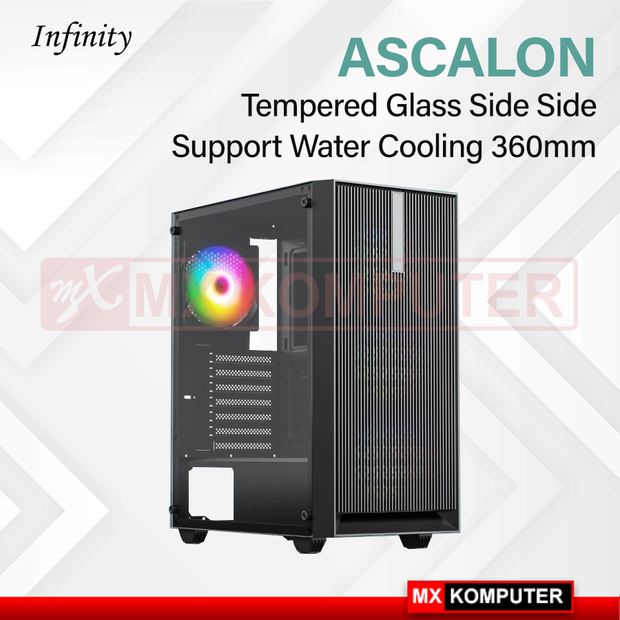 Jual Casing Infinity ASCALON Tempered Glass ATX Gaming Case | Shopee ...