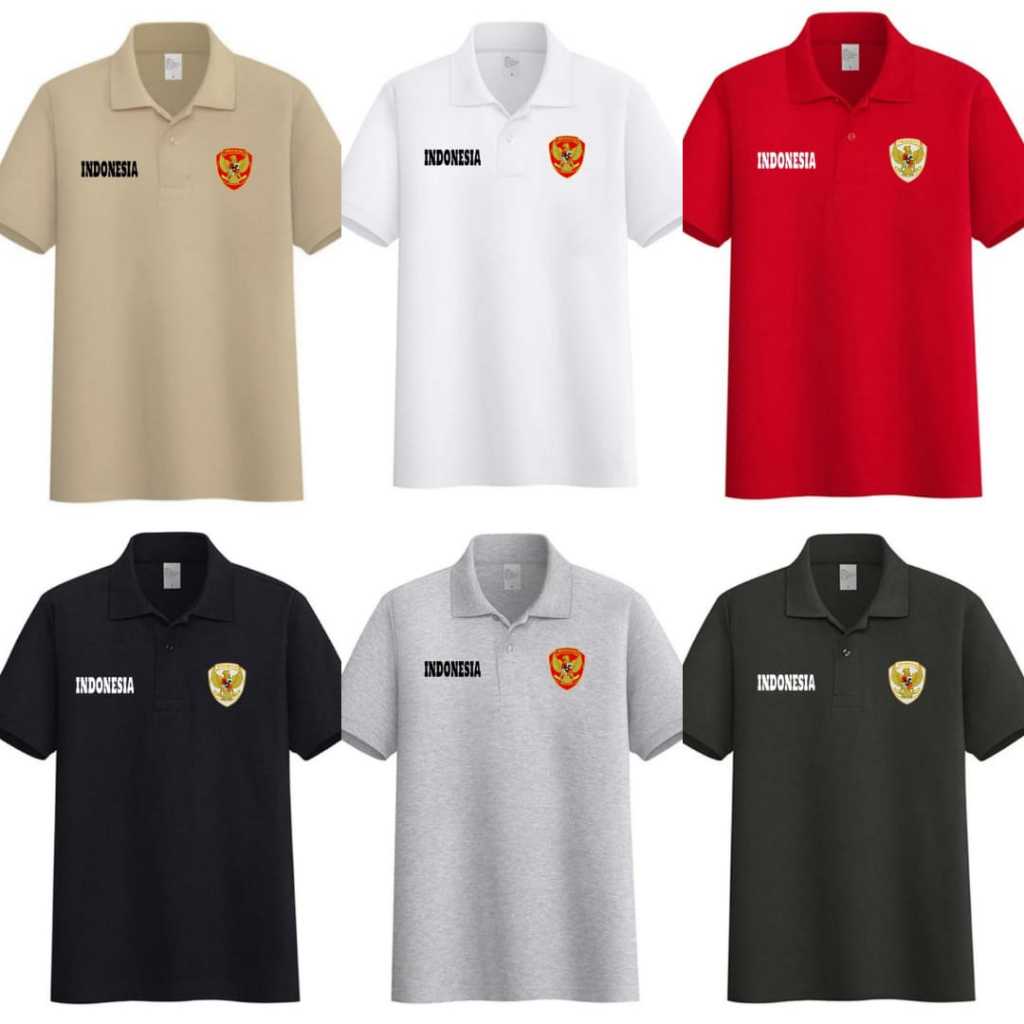 Jual Polo Shirt Pria Logo Garuda Indonesia | Kaos Polo Pria Hut Ri 17 ...