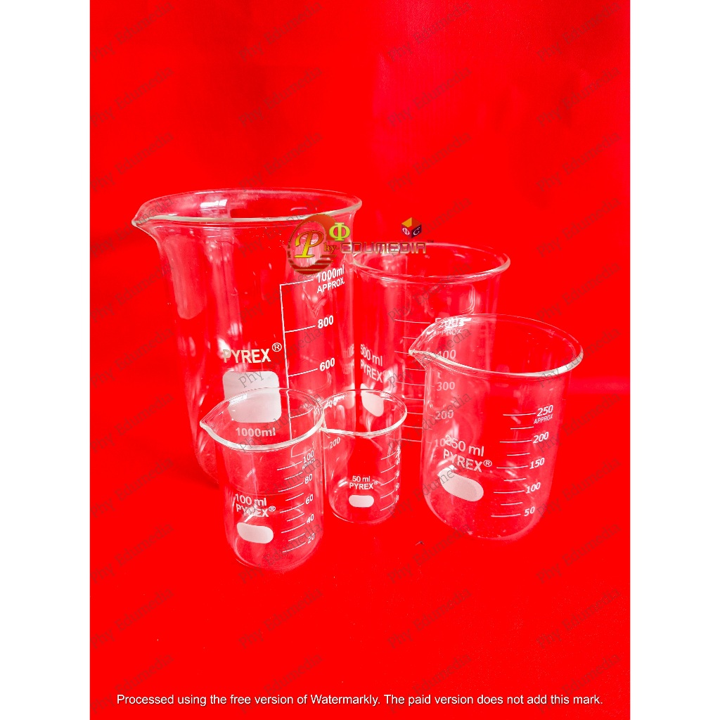 Jual Beaker / Beaker 2000ml PYREX / Beaker Glass 2000ml / Gelas Kimia ...