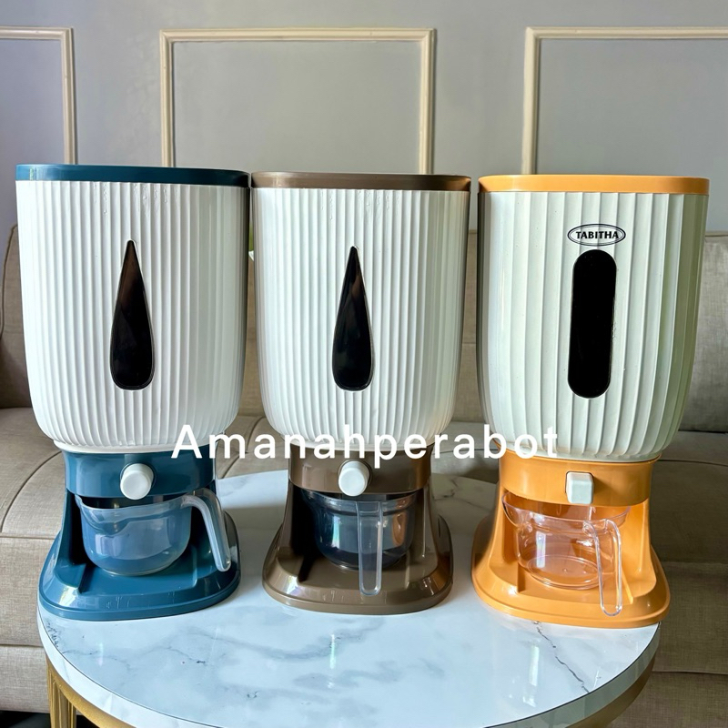Jual Dispenser Beras 10L Tempat Penyimpanan Beras Otomatis RiceBox 10L ...