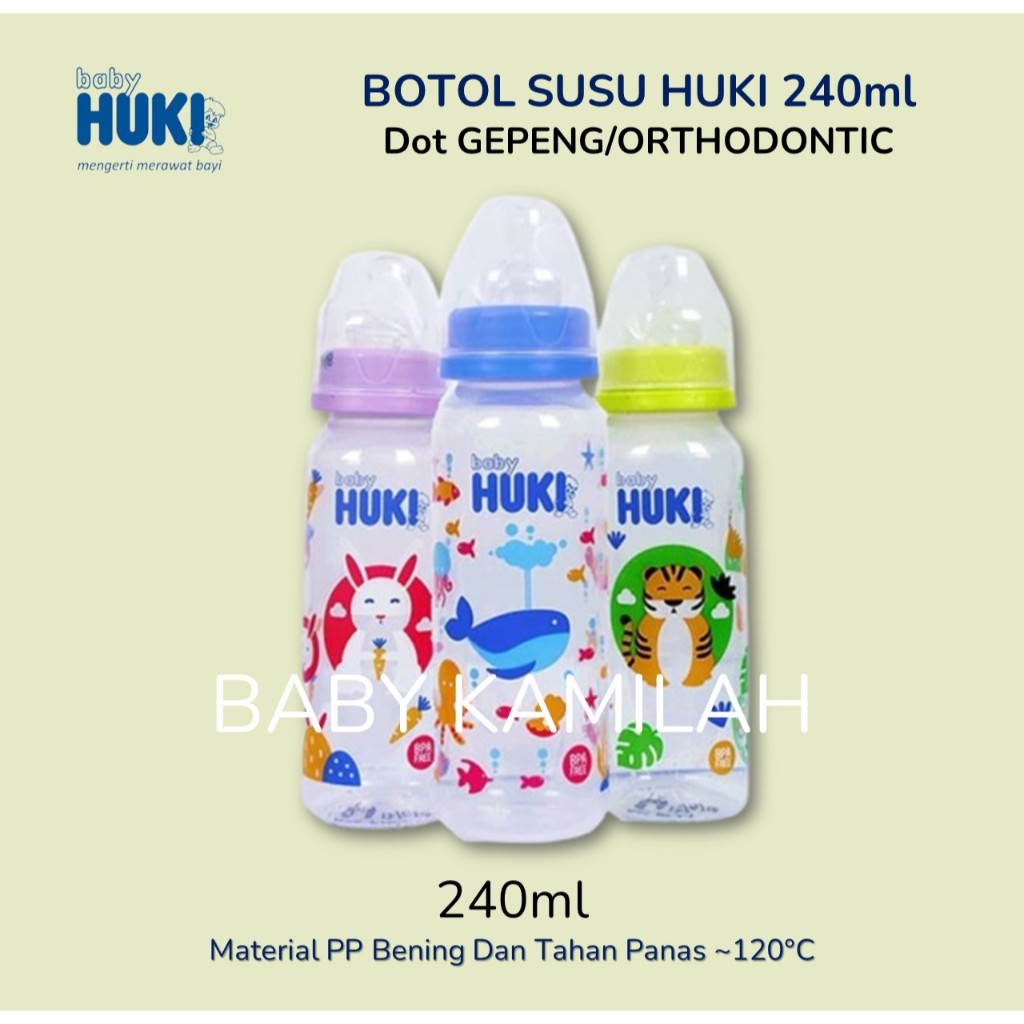 Jual HUKI BOTOL PP SP ROUND 240 ML Dot Gepeng - Botol Susu Bayi Terbaru ...