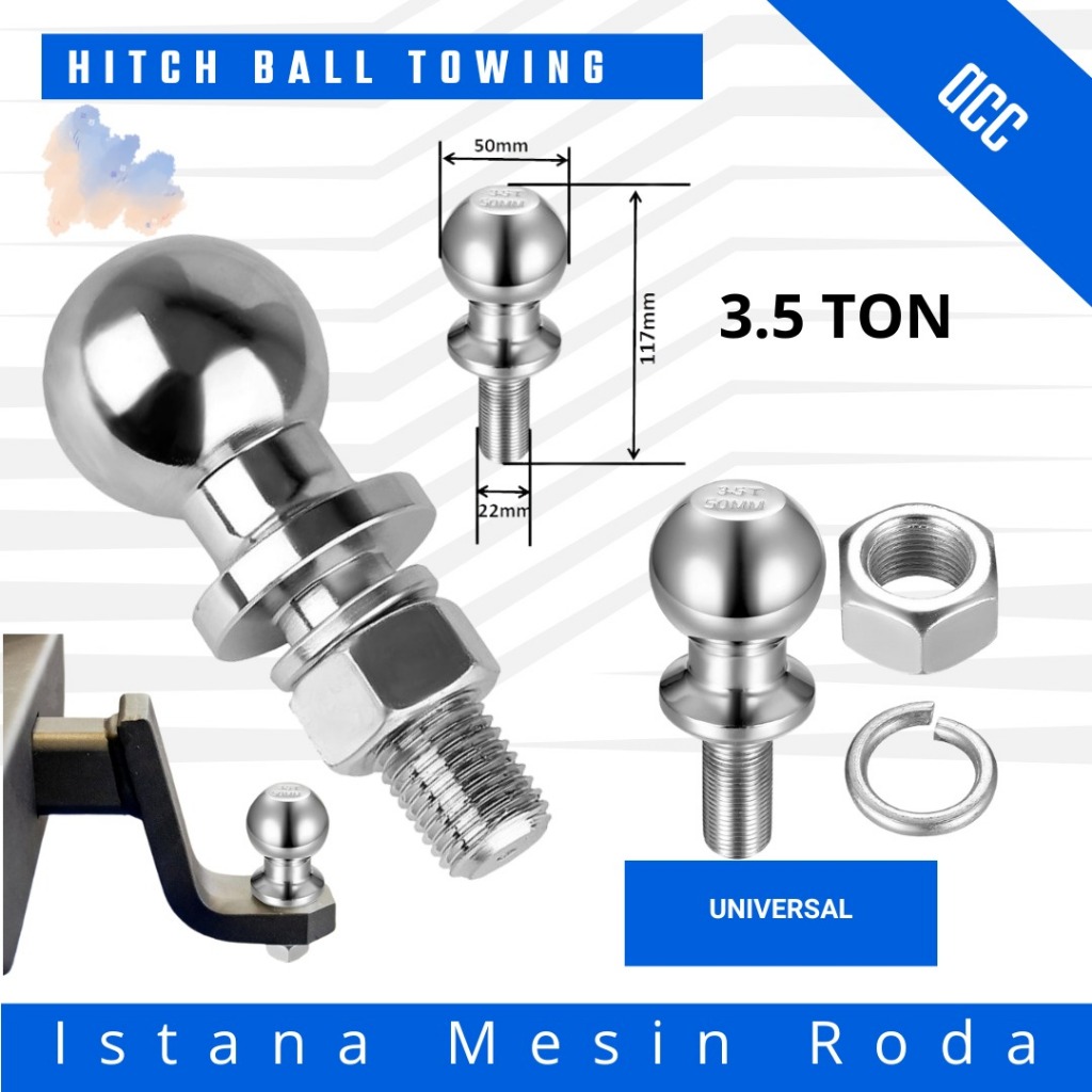 Jual Towing ball/Bola Towing Import Hitch Ball 2" Towing Ball Hitch 2 ...