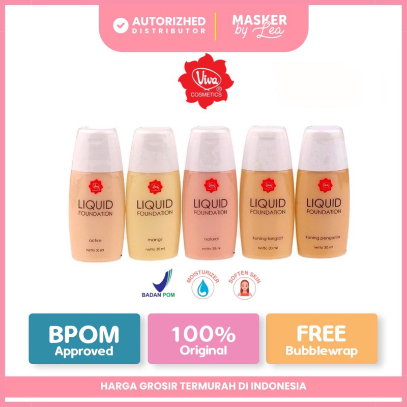 Jual 𝐑𝐀𝐃𝐘𝐒𝐀 𝐓𝐆𝐑 - VIVA Liquid Foundation 30ml / Foundation Cair Ringan ...