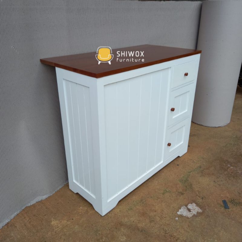 Jual Meja dapur portable modern kayu jati kombinasi cat duco/Island ...
