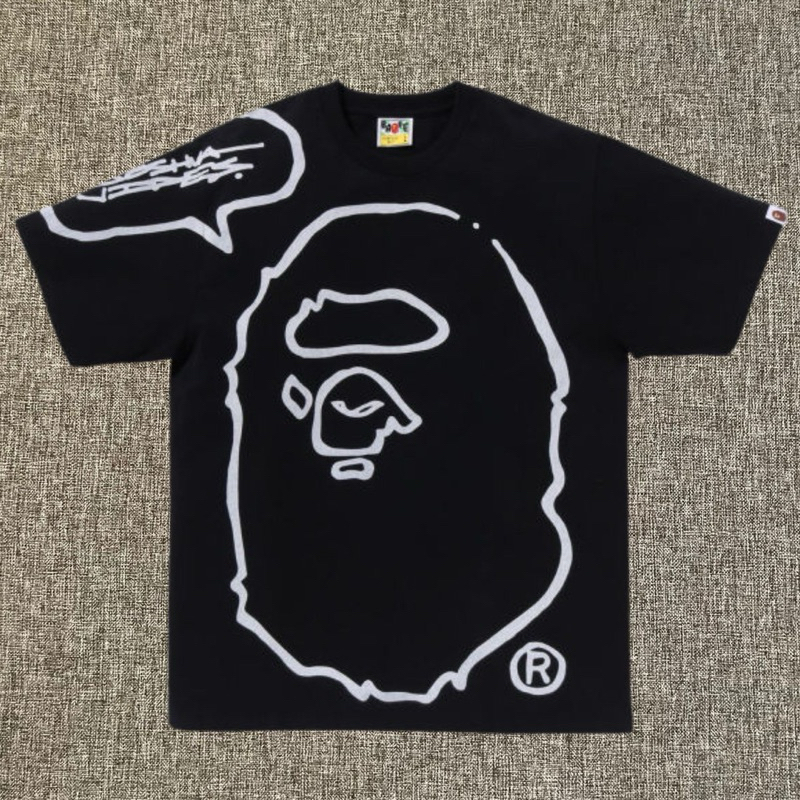 Jual Bape X Joshua Ape Head Tee Black Original / Baju Kaos Bape ...