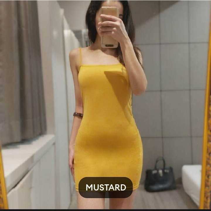 Jual Tank top Wanita Korean Style Terbaru / Bodycon Dress Polos Elastis Mini Dress ketat Wanita ...