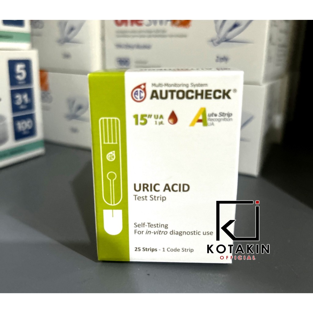 Jual Strip Autocheck Asam Urat/Uric Acid isi 25pcs. | Shopee Indonesia