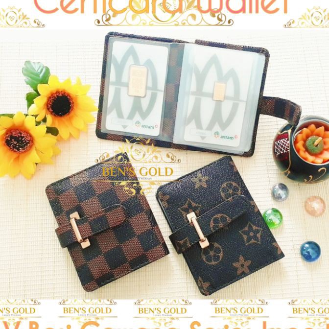 Jual HJ6 DOMPET ANTAM LOGAM MULIA KEMASAN KARTU PRESS BESI GAWANG ...
