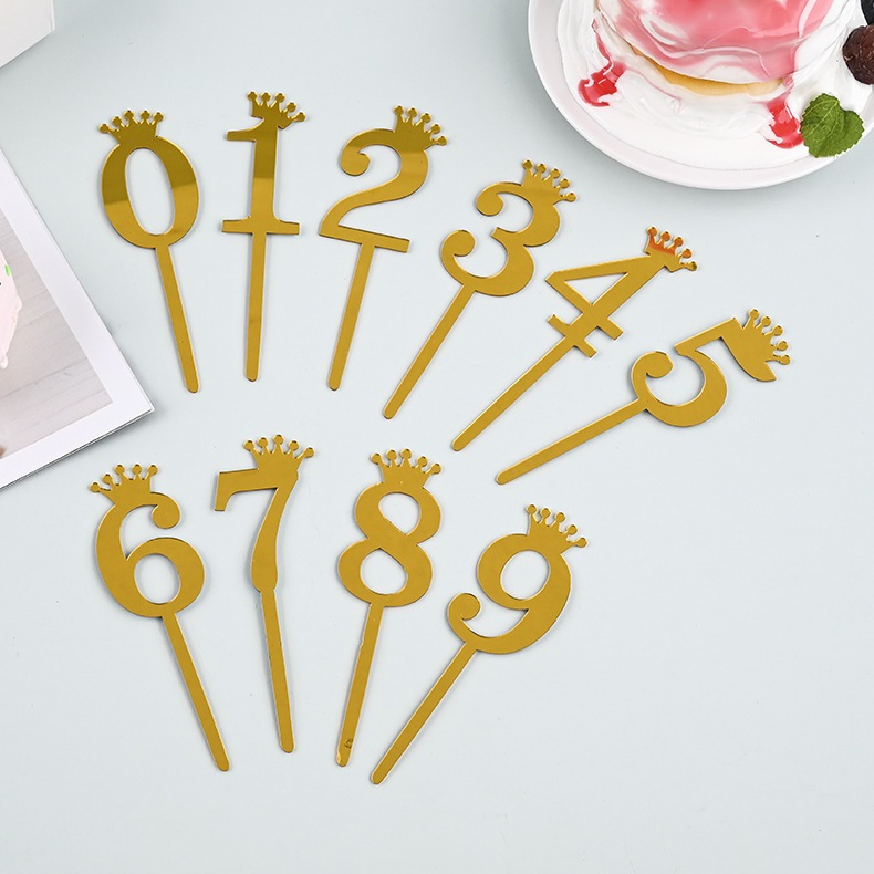 Jual TOPPER KUE ANGKA MAHKOTA TINGGI 10,5 CM / TOPPER ANGKA TAHUN UMUR ...