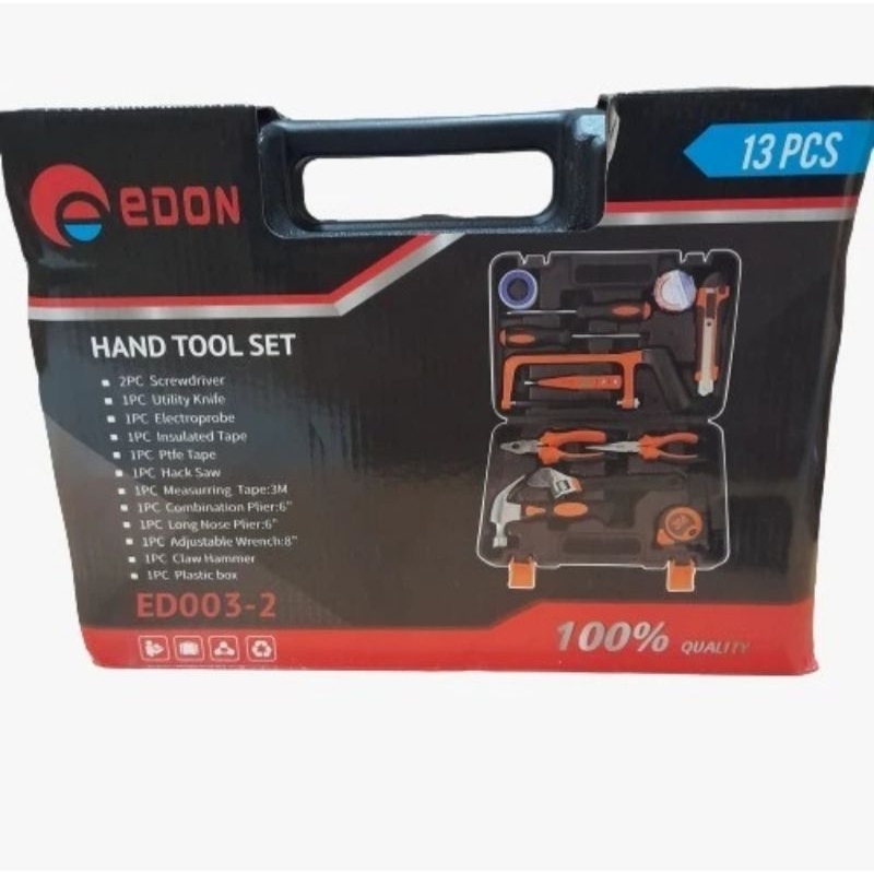 Jual hand tool set tool kit set toolkit 13pc tool box Edon | Shopee Indonesia