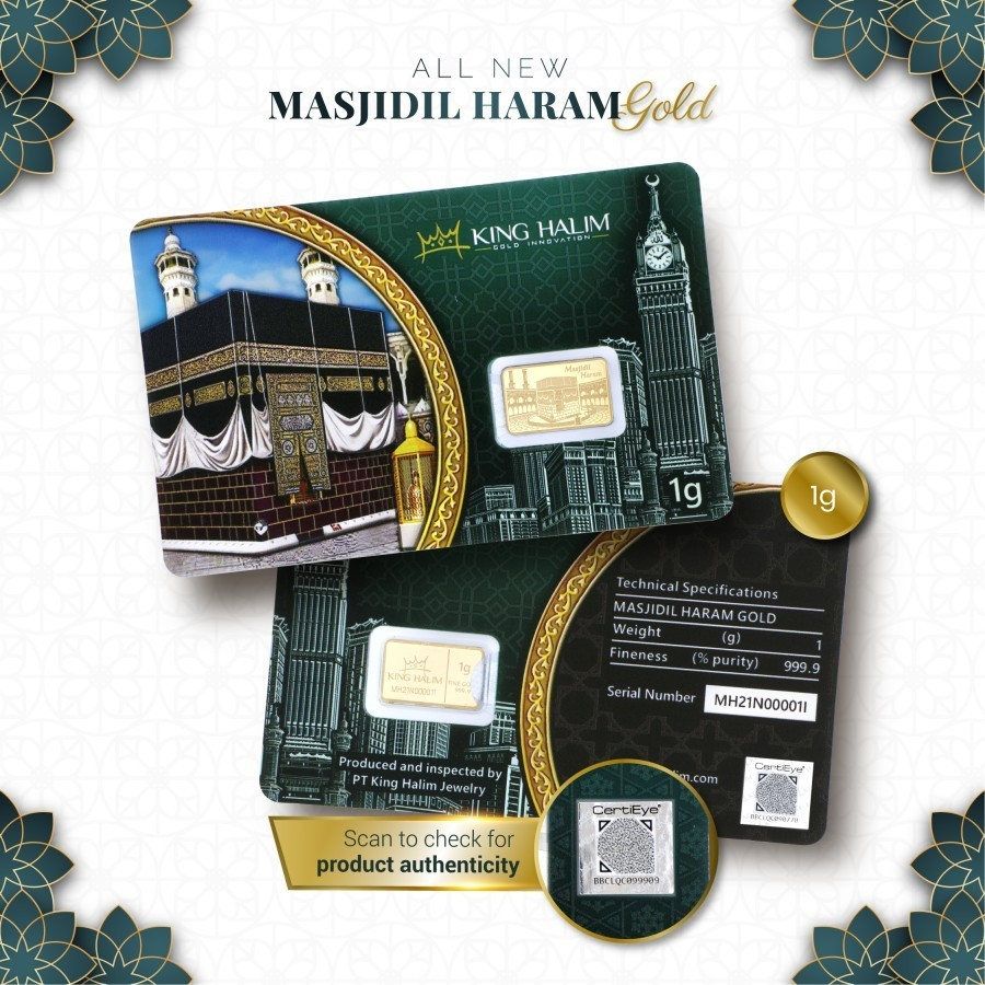 Jual Logam Mulia King Halim - MASJIDIL HARAM 0,5 gr ; 1 gr & 2 gr ...
