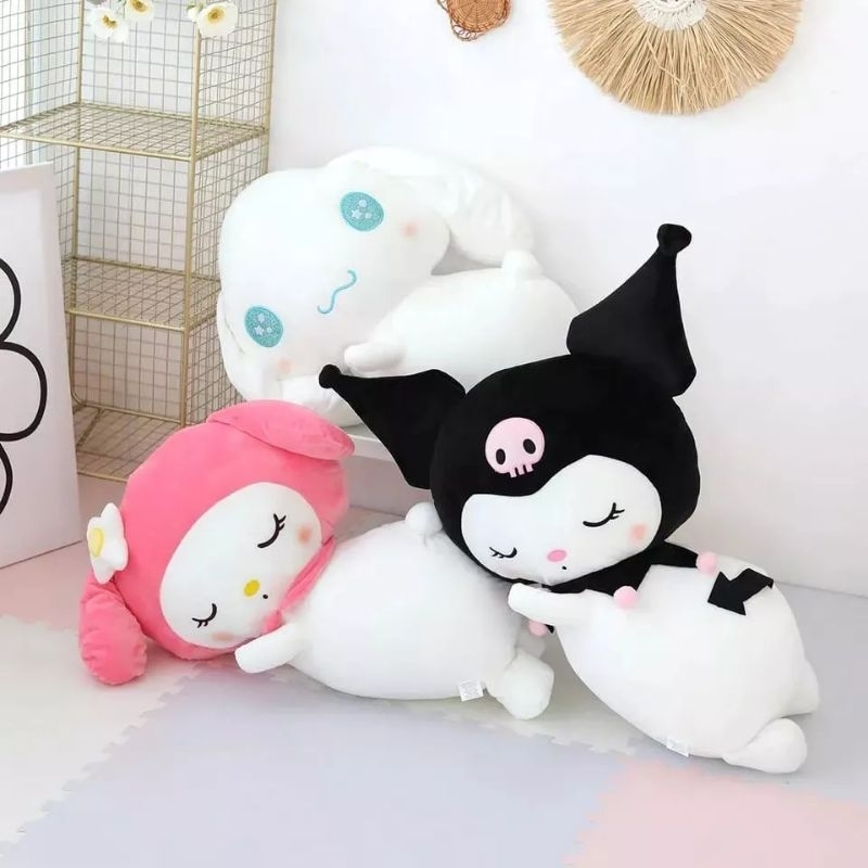 Jual Boneka Bantal Cinnamoroll Melody Kuromi Boneka Bantal Sleepy Sanrio Cinnamoroll Kuromi My ...