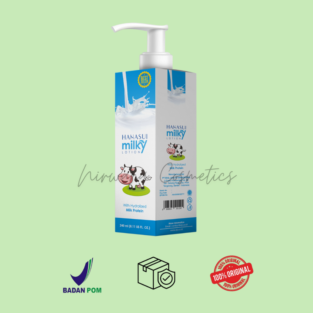 Jual HANASUI MILK MILKY HAND BODY LOTION 240 ML | Shopee Indonesia