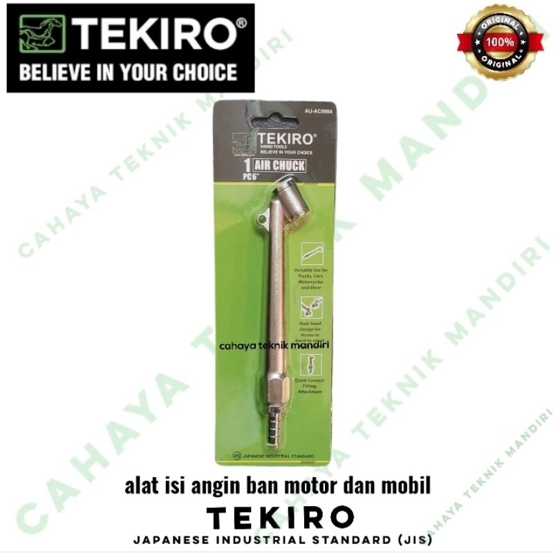 Jual Alat isi angin 6" TEKIRO AU-AC0984 air chuck 2 arah | Shopee Indonesia