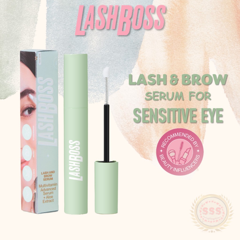 Jual LASHBOSS Lash and Brow Serum with Aloevera for Sensitive Eye ...