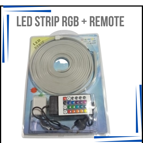 Jual LED STRIP RGB+REMOTE 5 MTR LED STRIP | Shopee Indonesia