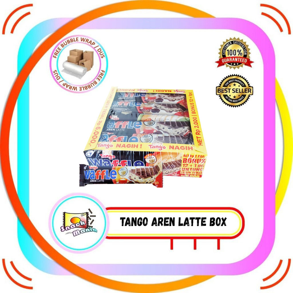 Jual Tango Waffle Coklat Aren Latte 25 gr BOX 12 Pcs Wafer Wafel Kopi ...