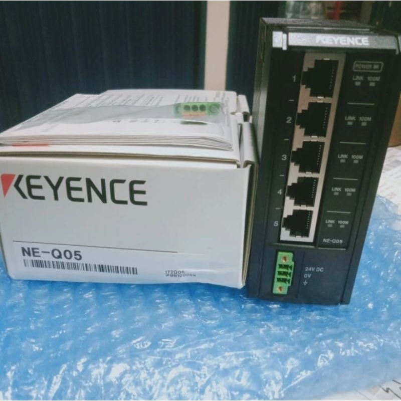 Jual ETHERNET SWITCH KEYENCE NE-Q05 ORIGINAL ASLI JAPAN | Shopee Indonesia