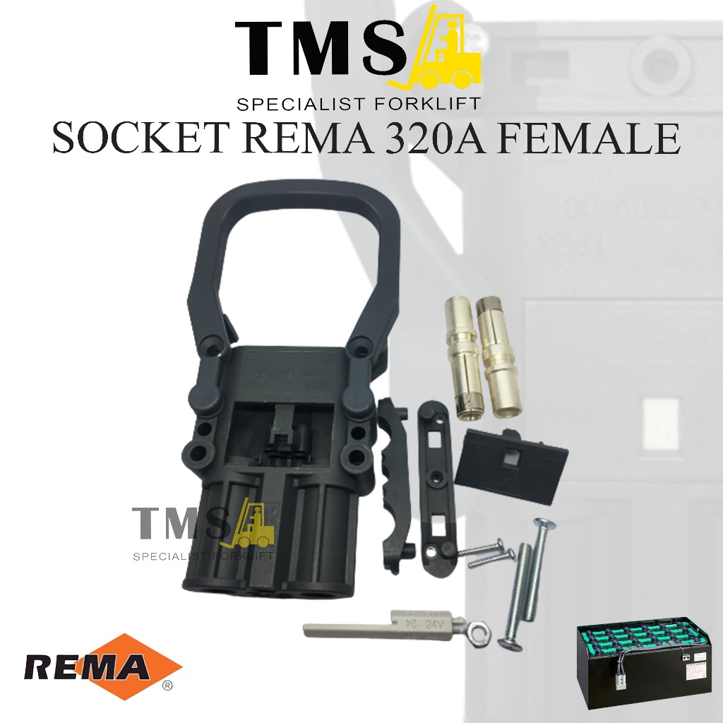 Jual Socket Battery REMA 320A for forklift Female | Shopee Indonesia