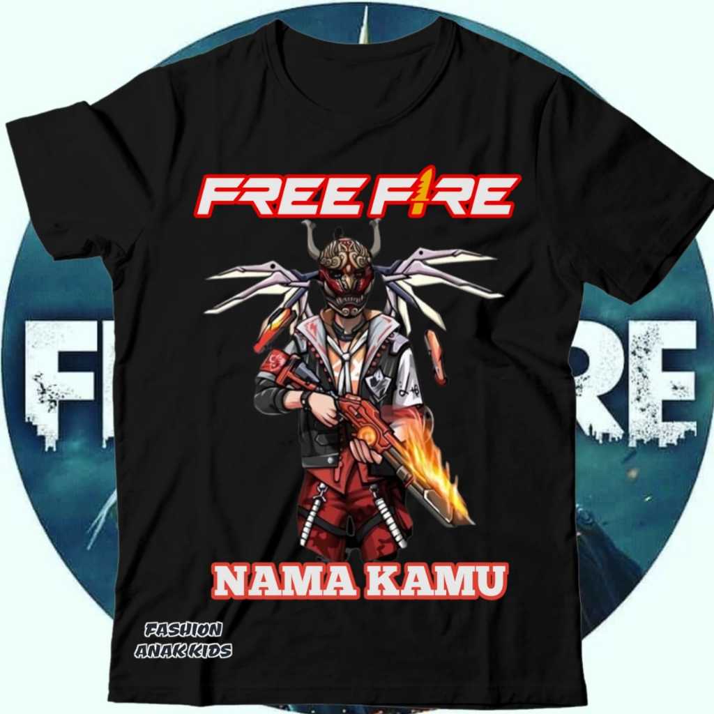 Jual (BISA COD) KAOS BAJU ANAK FF FREE FIRE VERSI SG SULTAN TSHIRT ANAK ...