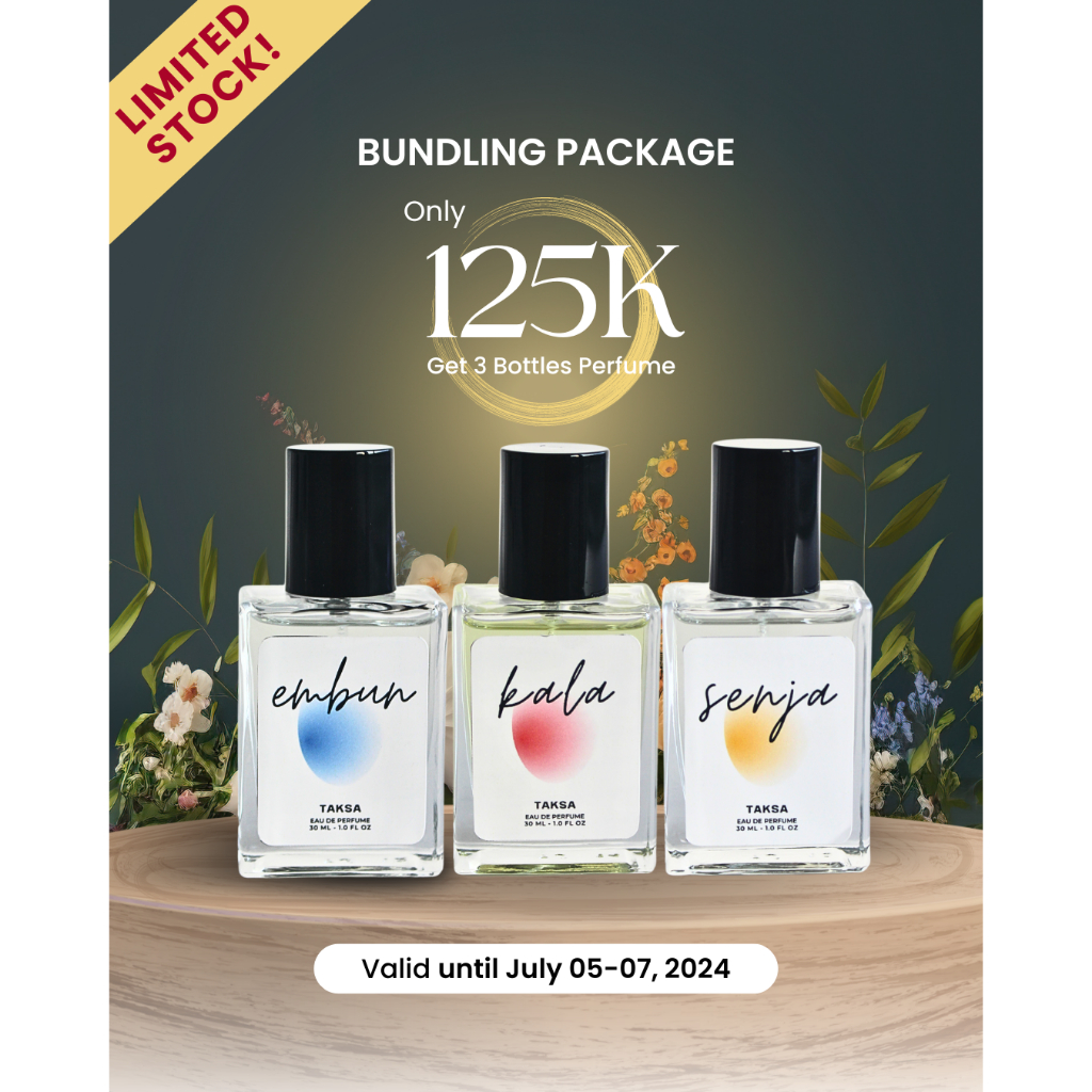 Jual TAKSA Starter Pack (Senja, Embun, Kala) Unisex Perfume 30ml ...
