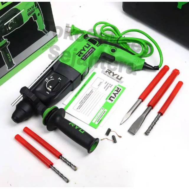 Jual RYU RRH26 Mesin Bor Bobok Beton atau hammer merk lengkap dengan box dan acecoris MONAKE MK ...