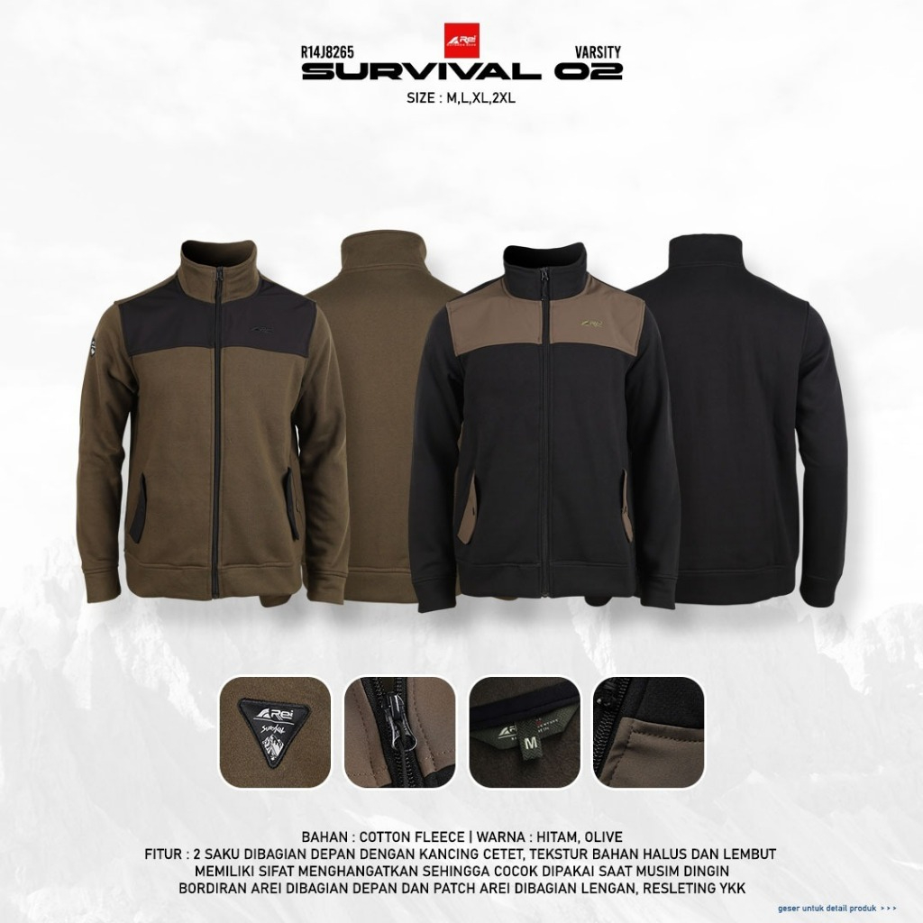 Jual Jaket Pria Survival 02 Arei Outdoorgear | Shopee Indonesia