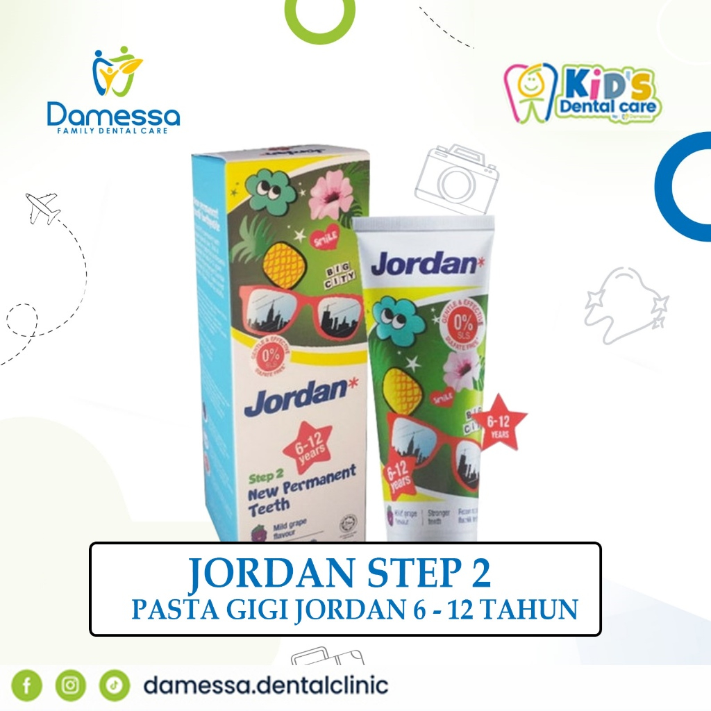 Jual Pasta Gigi Anak Usia 6-12 Tahun | Jordan Kids Toothpaste New ...